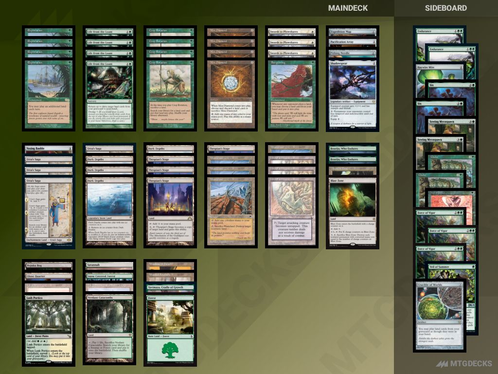 Legacy Selesnya Lands deck by Rory Rightmyer • MTG DECKS