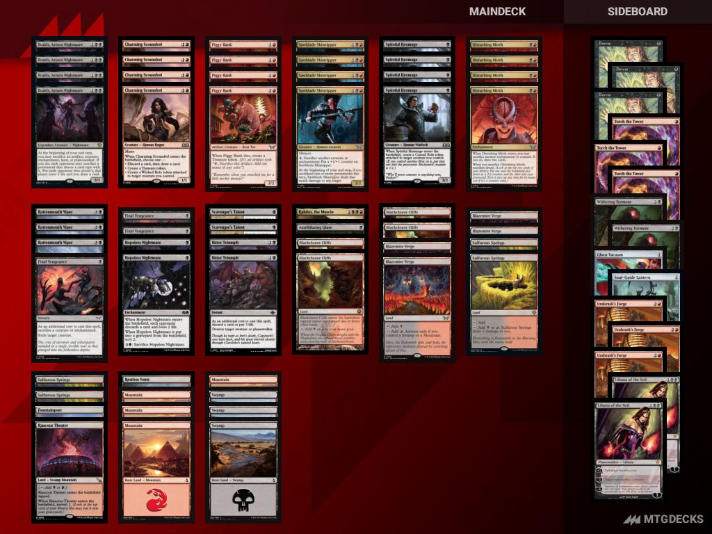 Arena Standard [S] BR Sac deck by samsoni1 • MTG DECKS