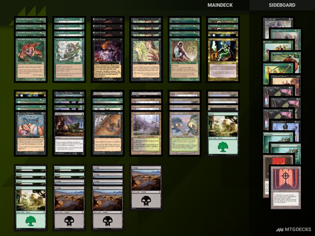 Premodern The Rock deck by Francisco J. Rodríguez • MTG DECKS