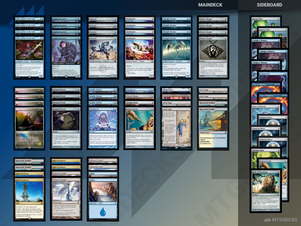 Modern Azorius Affinity deck by Hugo Grandière • MTG DECKS
