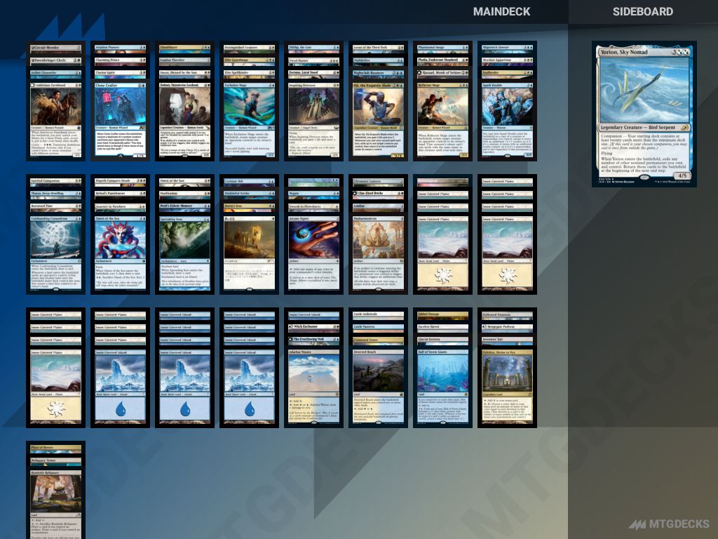 Historic-Brawl Yorion, Sky Nomad deck by MTGA-Assistant-Meta • MTG DECKS