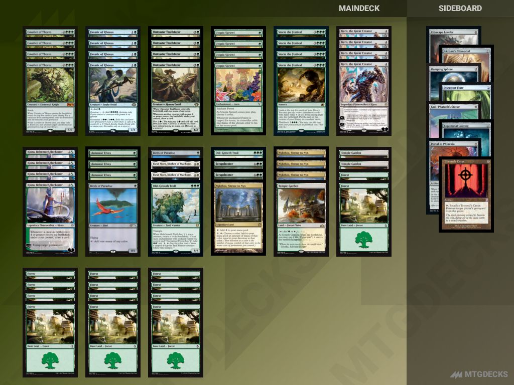 MTG Historic Mono Green Devotion - 421 top decks • MTG DECKS