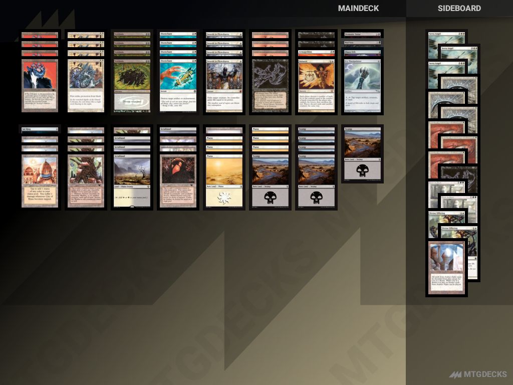 Old-school Abyss Knight deck by Laia Gonzalez • MTG DECKS
