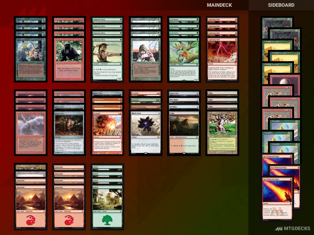 Old-school RG Aggro deck by Marc Tremps • MTG DECKS