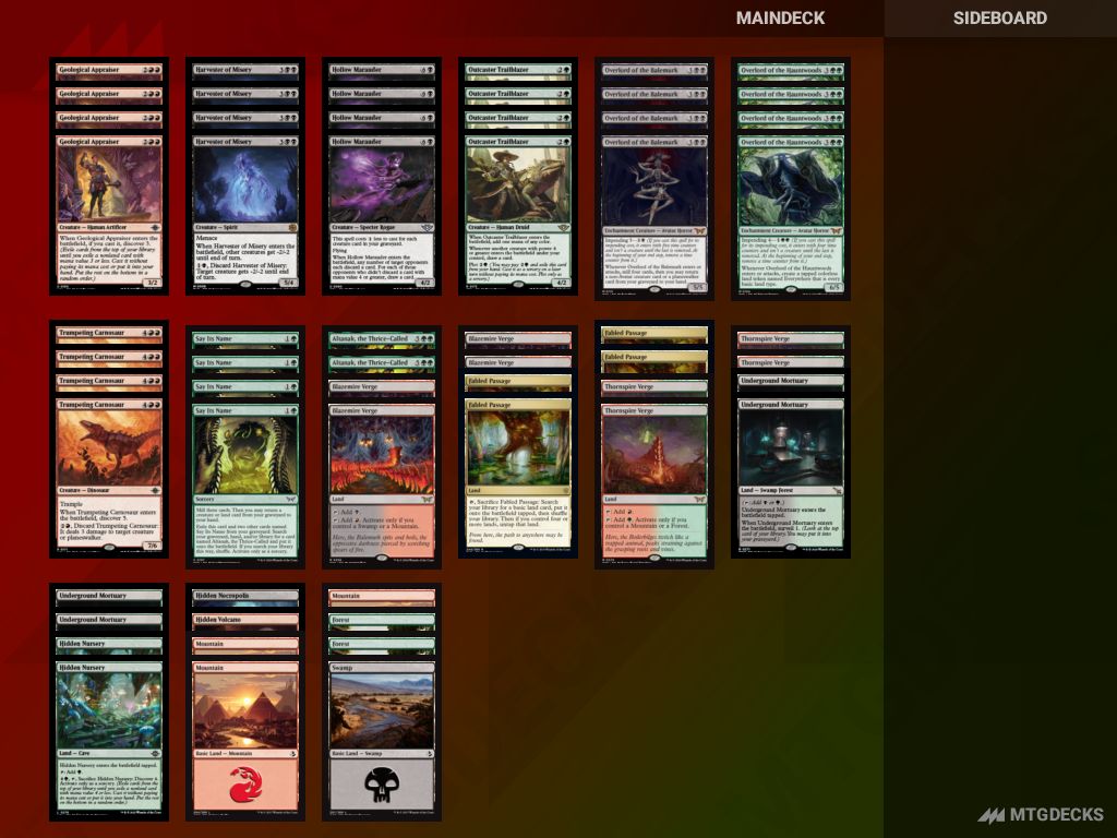 MTG Standard Duskmourn Jund Discover top decks • MTG DECKS