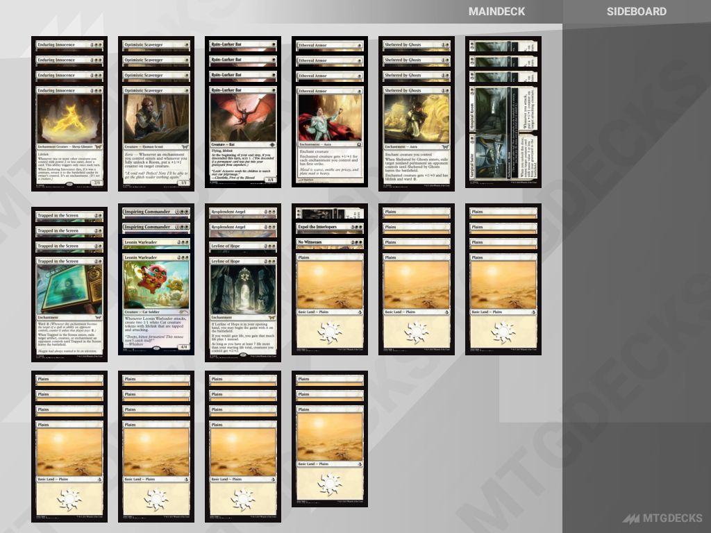 Arena Alchemy Mono White Auras deck by SoBeDRaGoN • MTG DECKS