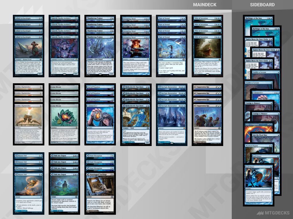 Modern Mono Blue Belcher deck by death_grips • MTG DECKS