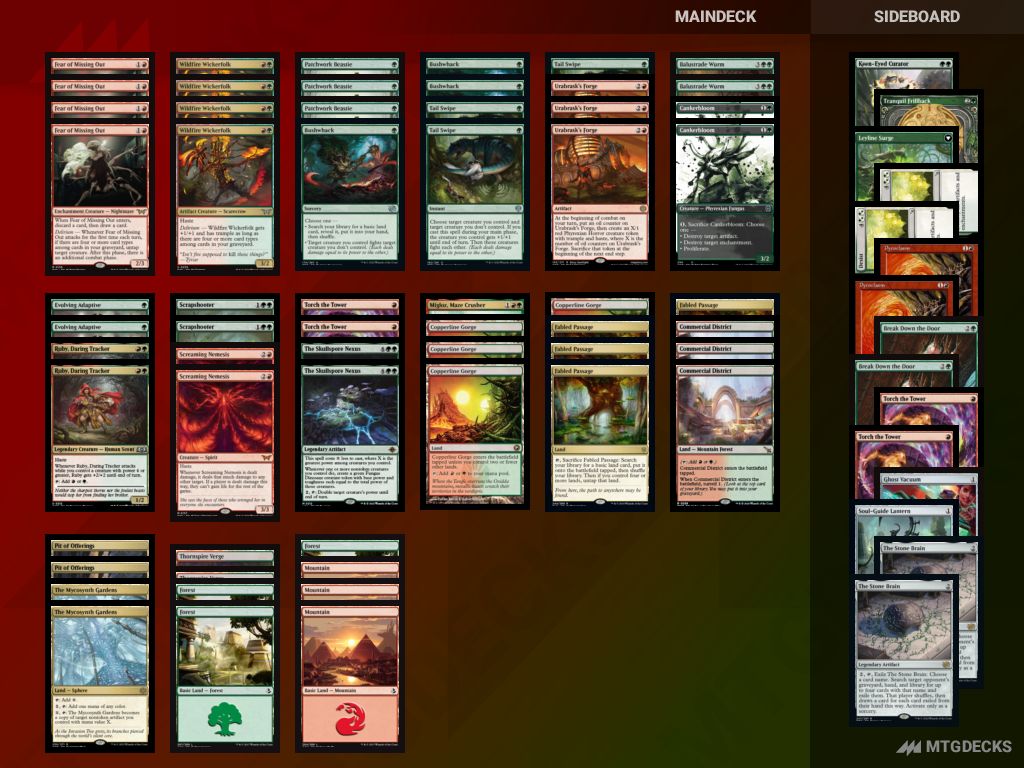 Arena Standard Screaming Fights deck by Fleshgrafter • MTG DECKS