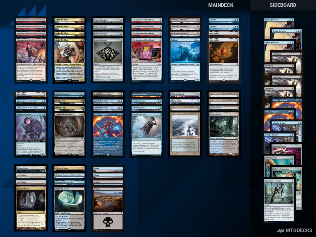 Modern UB Asmo deck by Panz • MTG DECKS