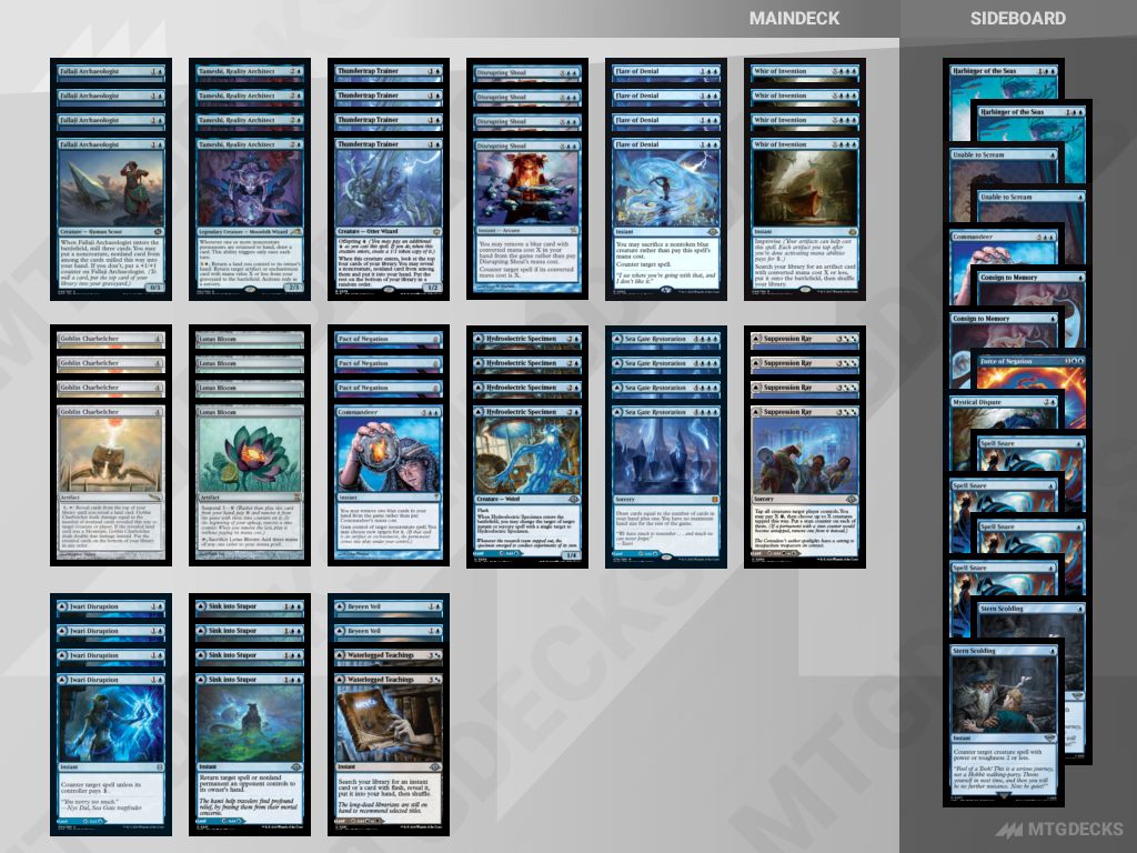 Modern Mono Blue Belcher deck by ZolanKid • MTG DECKS