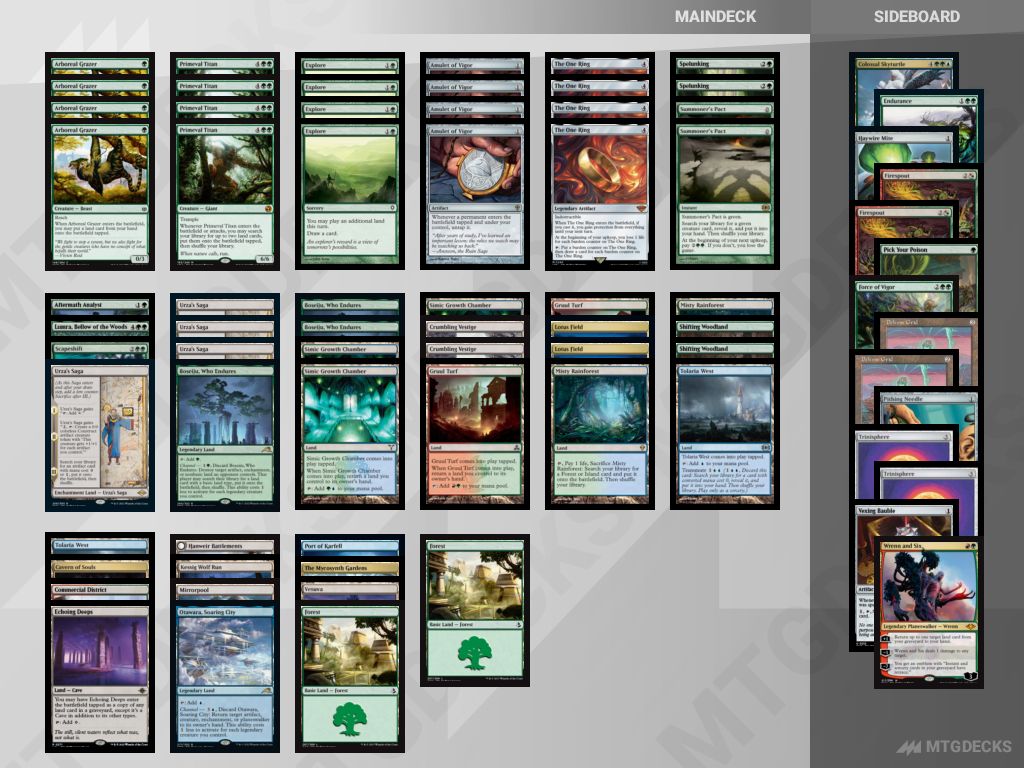 Modern Amulet Titan deck by flyingspaghetti • MTG DECKS
