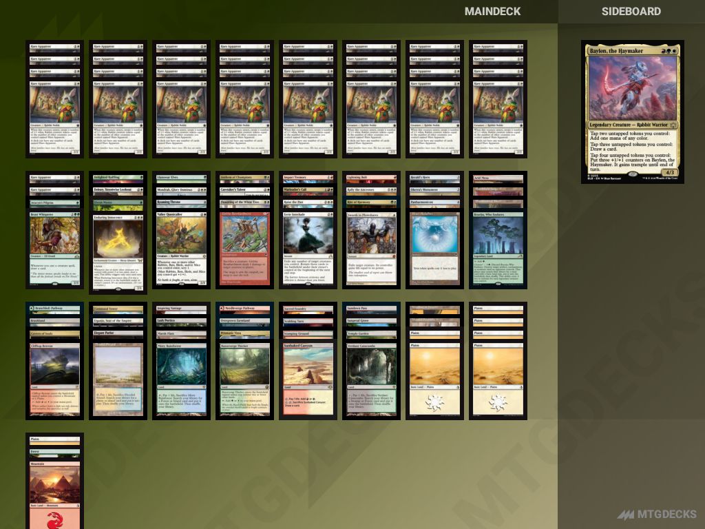 Historic-Brawl Hare Apparent deck by Mortred • MTG DECKS