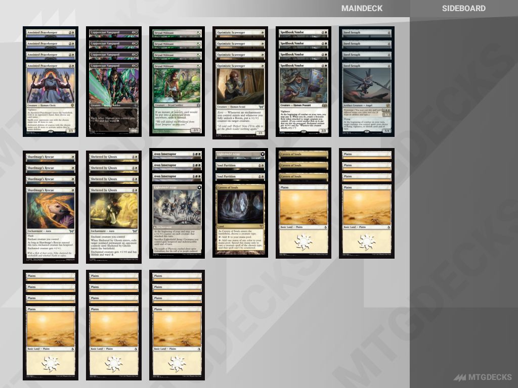 MTG Standard Foundations White Weenie top decks • MTG DECKS