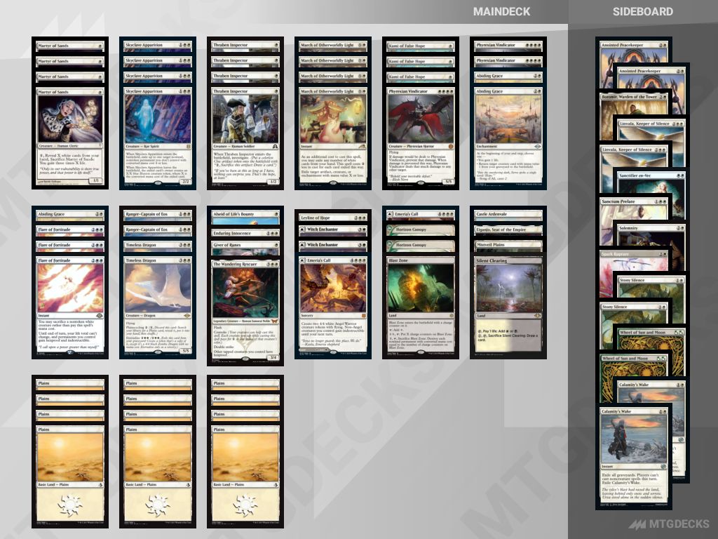 Modern Mono-White Martyr deck by Alex Scott • MTG DECKS