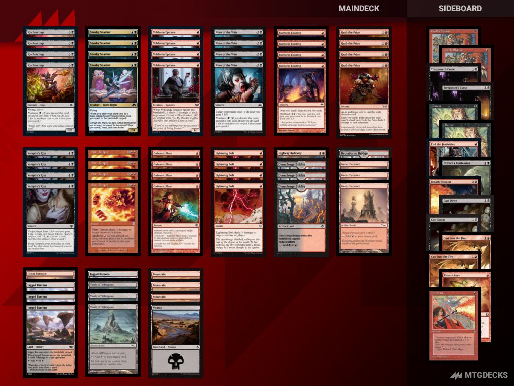 Pauper Rakdos Madness deck by JohnRick • MTG DECKS