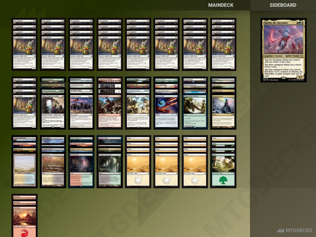 Historic-Brawl Baylen’s Hare Crazy deck by BudzDaGawd • MTG DECKS