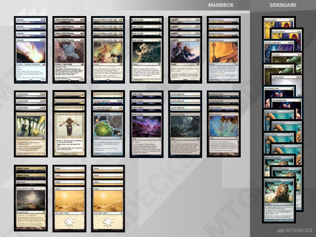 MTG Modern Mono White Control top decks • MTG DECKS