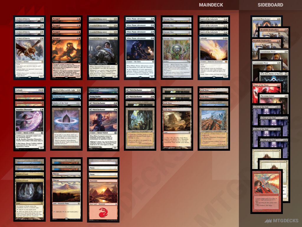 MTG Vintage Boros Initiative top decks • MTG DECKS
