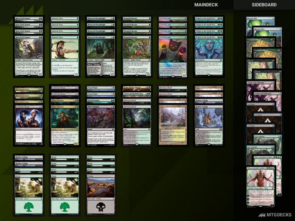 Standard SwarmweaverBG deck by motarosan • MTG DECKS