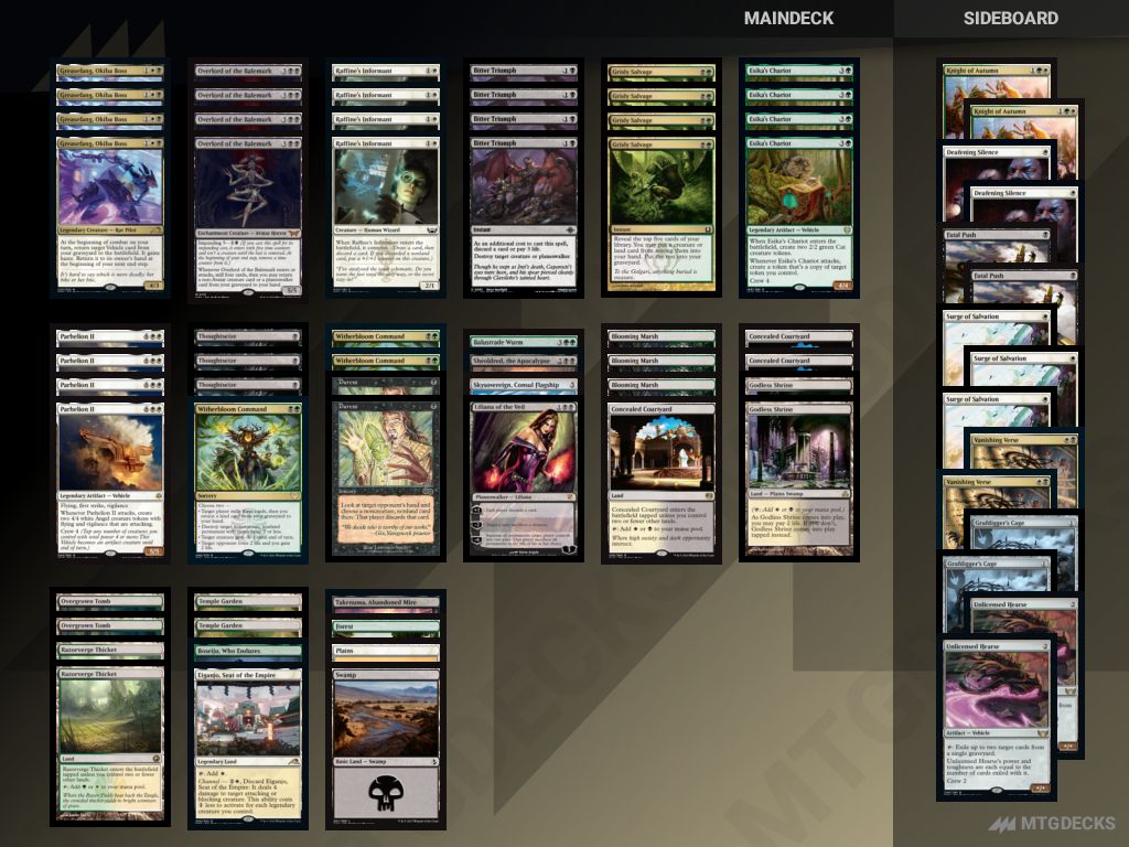 Pioneer Abzan Greasefang deck by Bruno Ramírez de Arellano García • MTG ...