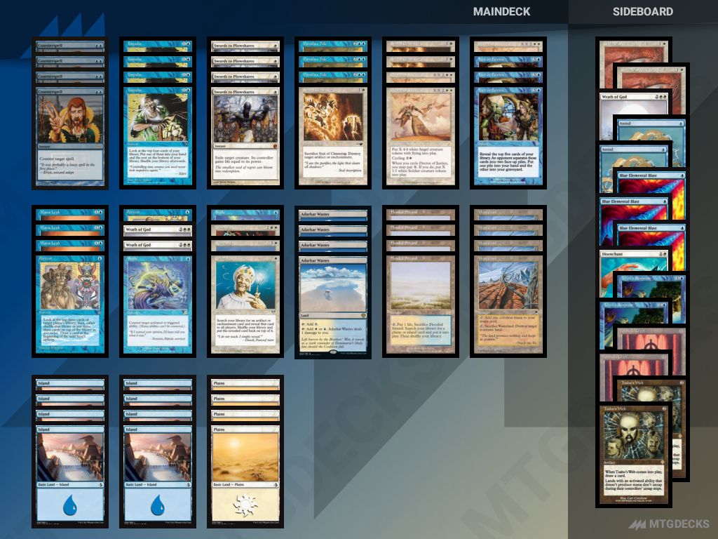 Premodern UW Control deck by Sebastián Rodríguez • MTG DECKS