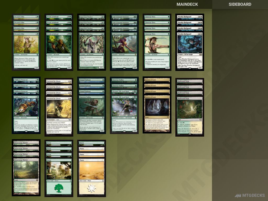 Arena Standard Elves deck by Bubuchi_Naila • MTG DECKS