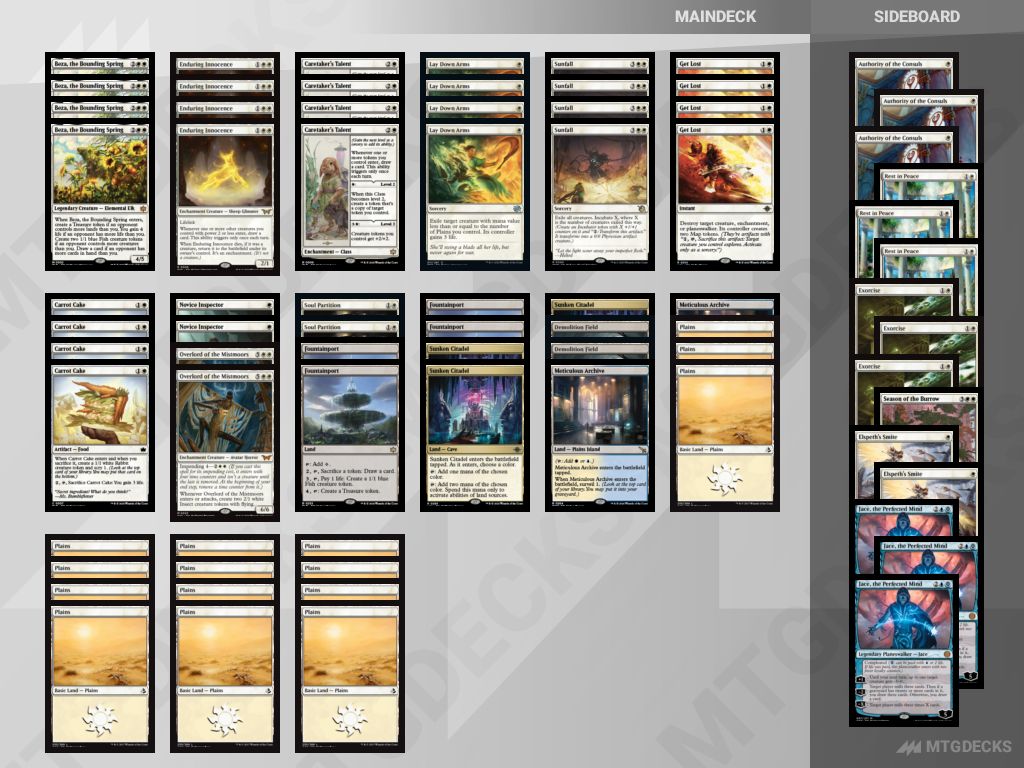 Standard Mono White Tokens deck by BARNYARD • MTG DECKS