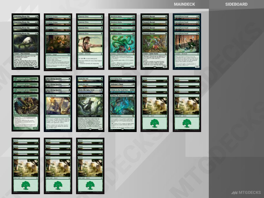 Arena Standard GREEN HYDRA!!! deck by McFluffy • MTG DECKS