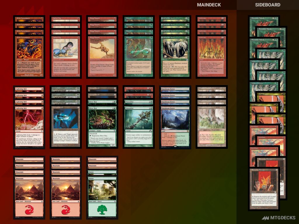 Premodern Zoo deck by João Teixeira • MTG DECKS