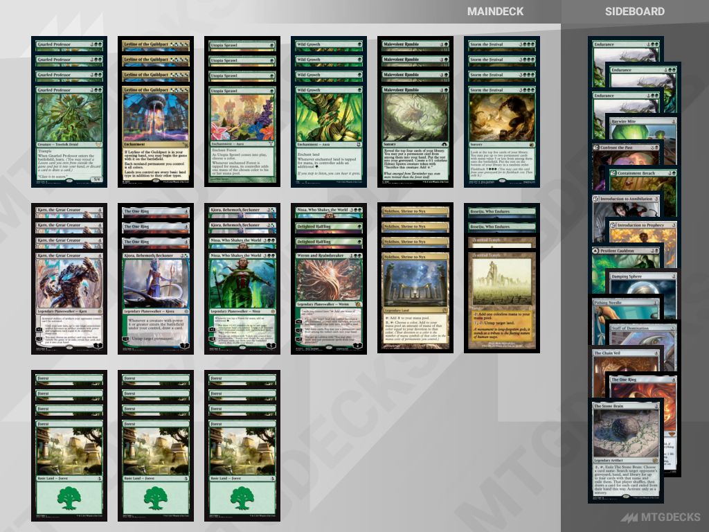 MTG Legacy Mono Green Devotion top decks • MTG DECKS