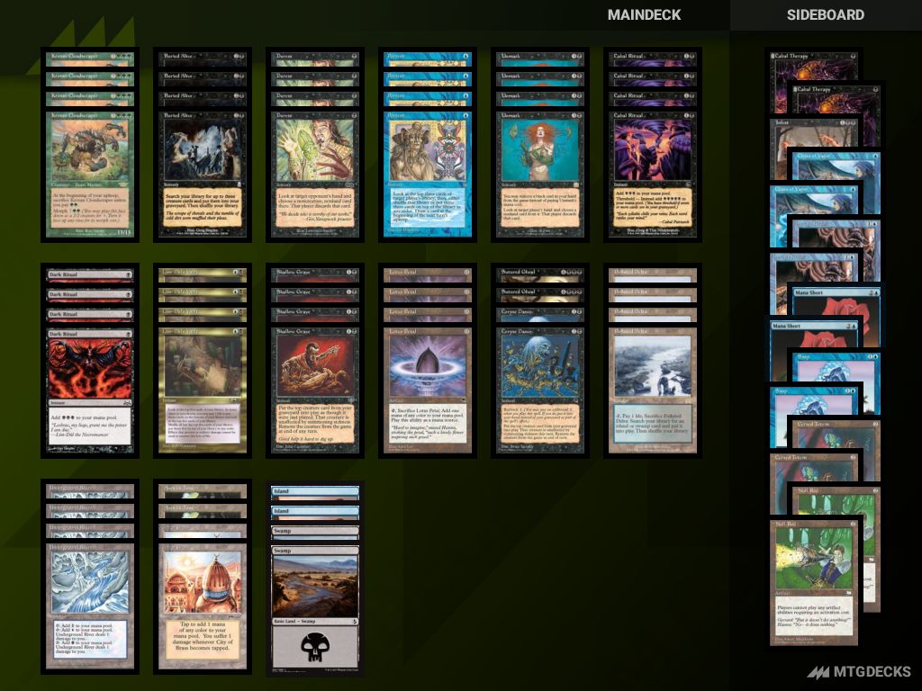 Premodern Reanimator deck by Noah Mickel • MTG DECKS