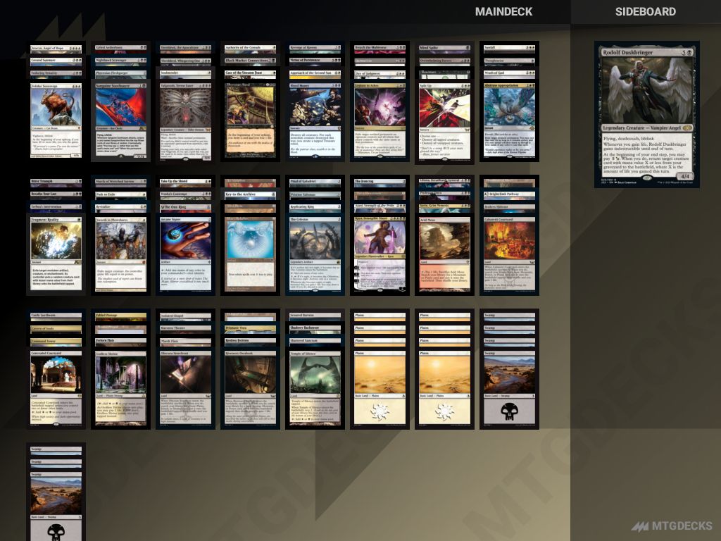 Historic-Brawl Rodolf Duskbringer deck by HistoricBrawler • MTG DECKS
