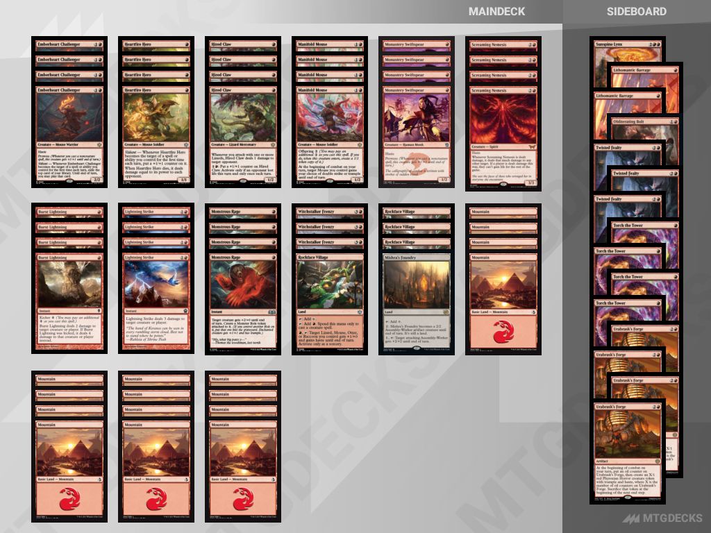 Standard Red Deck Wins deck by esmyth • MTG DECKS