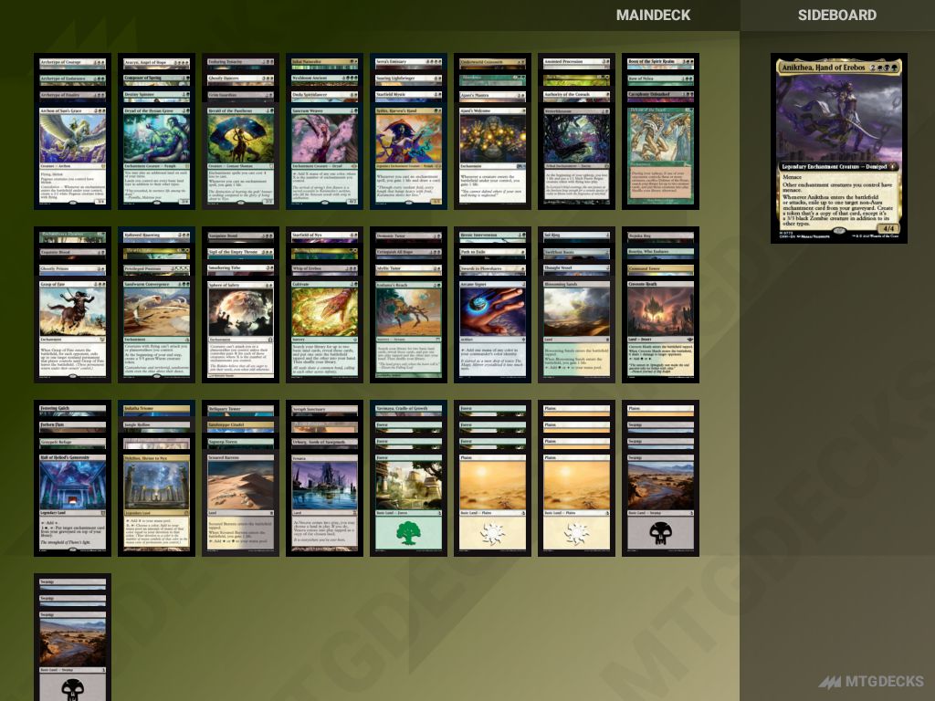 Commander Anikthea deck by DmagicStats • MTG DECKS