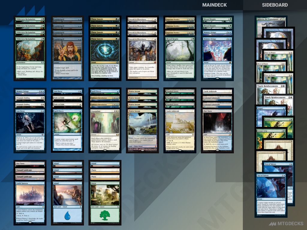 Vintage Bant Control deck by TJ Rataiczak • MTG DECKS