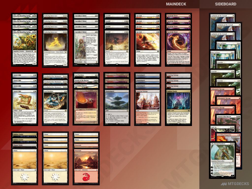 MTG Standard Foundations Boros Tokens Control top decks • MTG DECKS