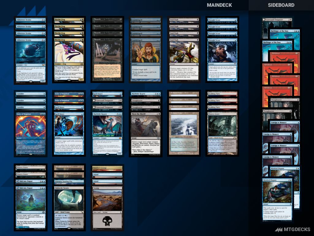 Modern Dimir Murktide deck by Tian • MTG DECKS