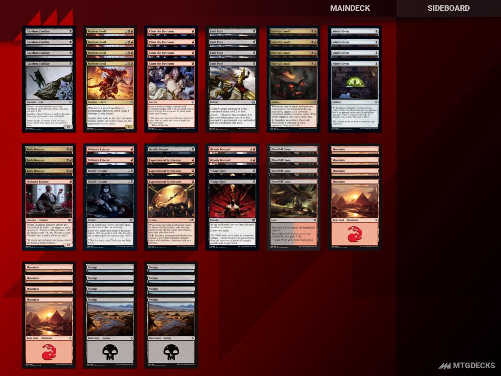 Arena Explorer Sacrifice [ex, art] deck by pan2 • MTG DECKS