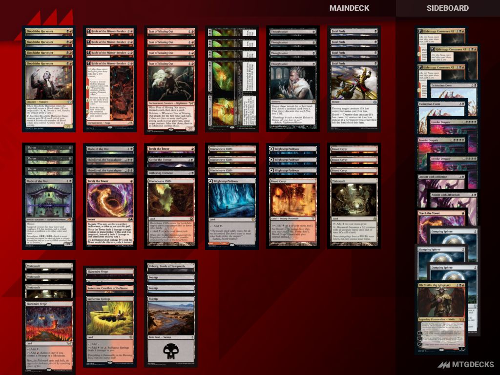 Arena Explorer Rakdos Demons deck by SirHamilton1 • MTG DECKS