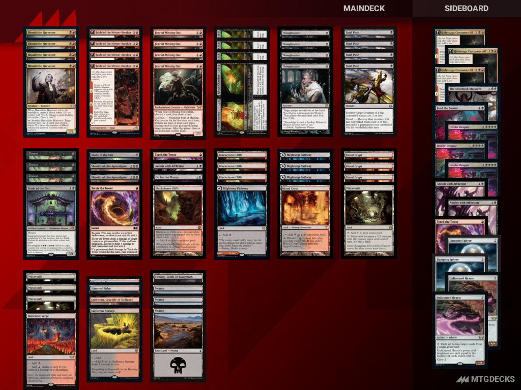 Pioneer Rakdos Demons deck by slaxx • MTG DECKS