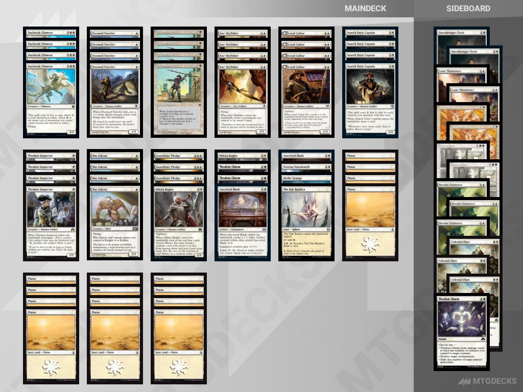 Pauper White Winnie deck by Kaholtz • MTG DECKS