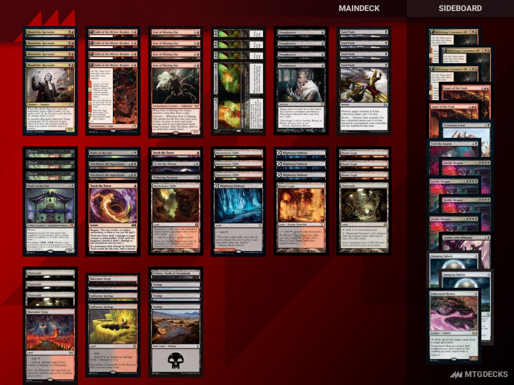 Pioneer Rakdos Demons deck by lupercun • MTG DECKS