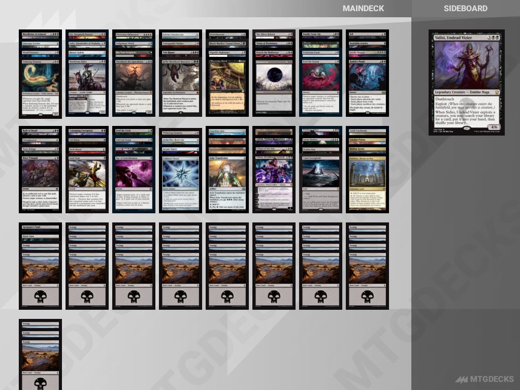 Historic-Brawl Sidisi, Undead Vizier deck by MTGA-Assistant-Meta • MTG ...