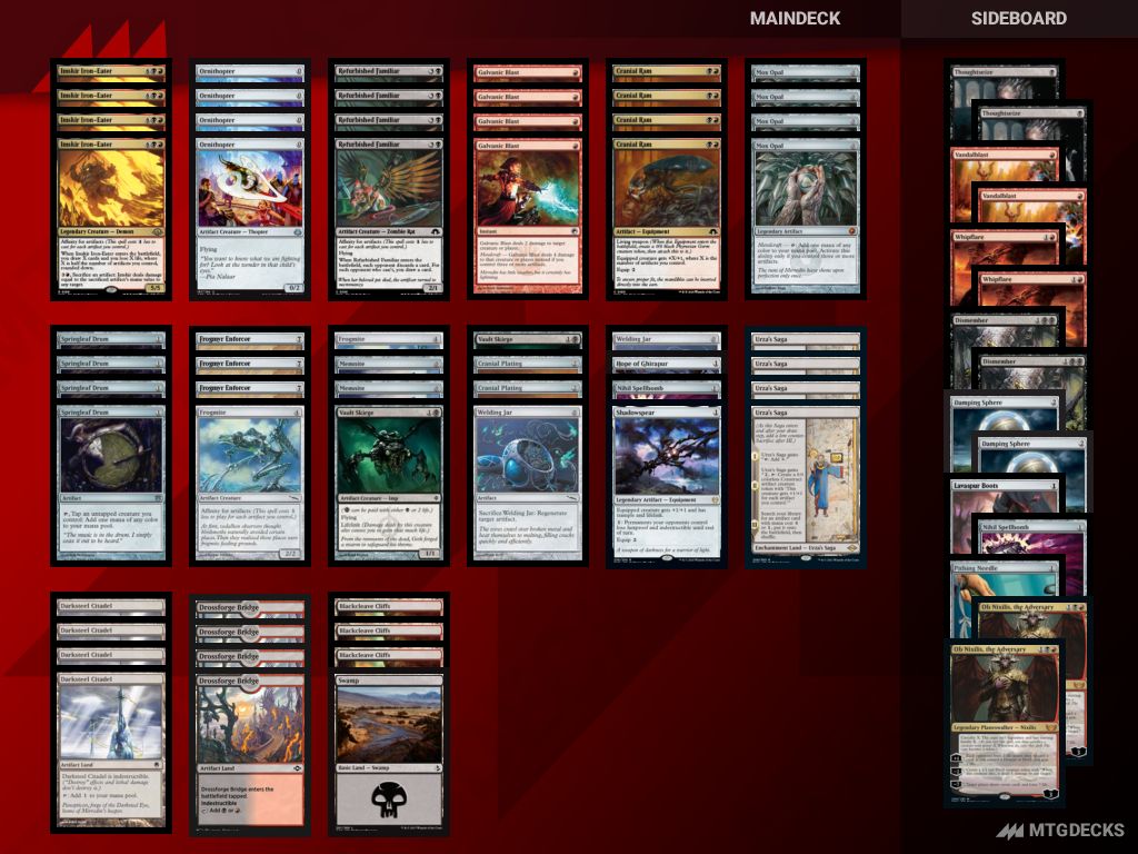 MTG Modern Rakdos Metalcraft top decks • MTG DECKS