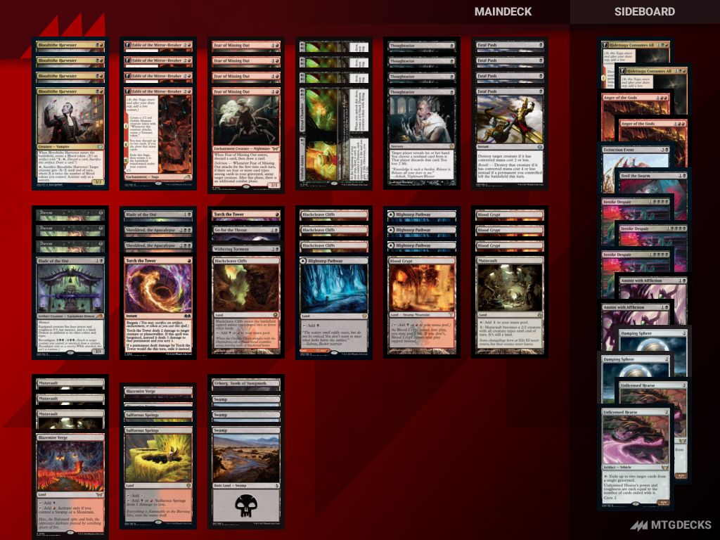 Pioneer Rakdos Demons deck by felider • MTG DECKS