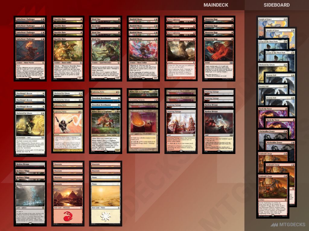 Standard ボロスねづみ deck by HUNG KAIYANG • MTG DECKS