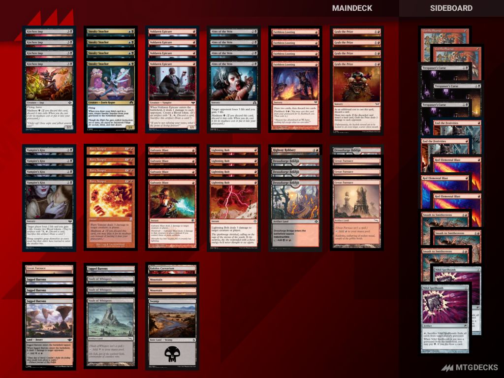 Pauper Rakdos Madness deck by aggro_jack • MTG DECKS