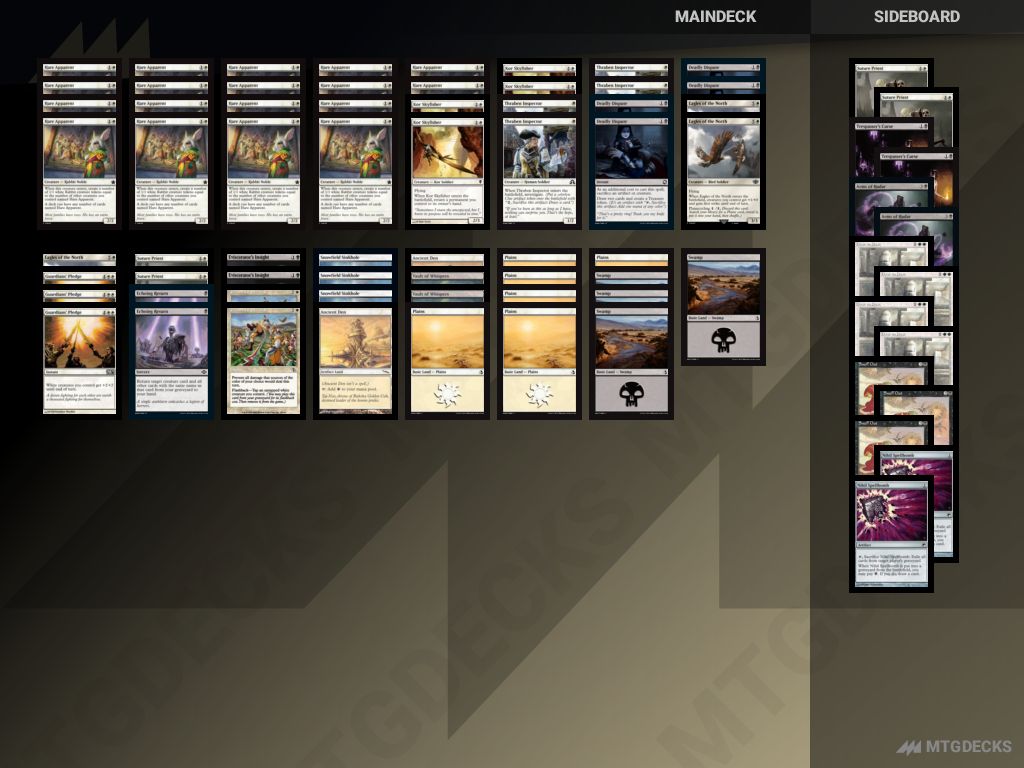 Pauper BW Rabbit deck by TiagoFuguete • MTG DECKS