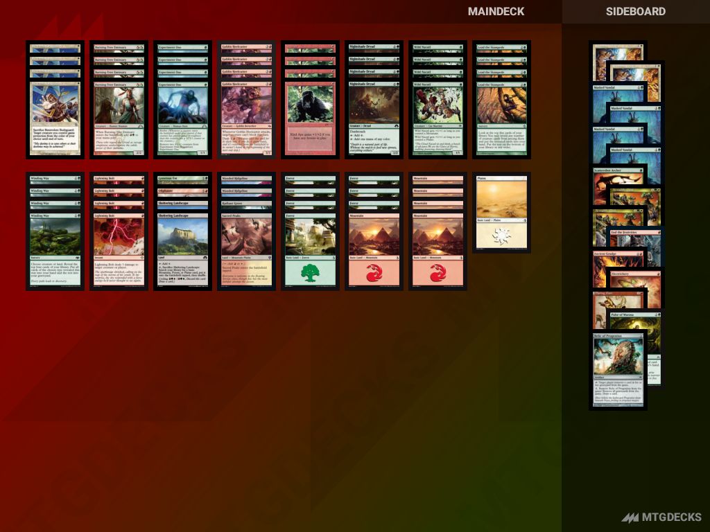Pauper Experimental Zoo deck by Empanadillahumana • MTG DECKS