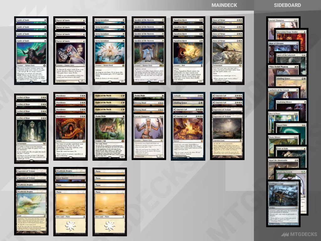 Modern Mono-White Aggro deck by Kaulz • MTG DECKS
